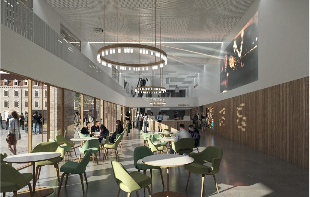 Cahors : Le bar/restaurant du futur cinéma, Cahors Plage et le mont ...