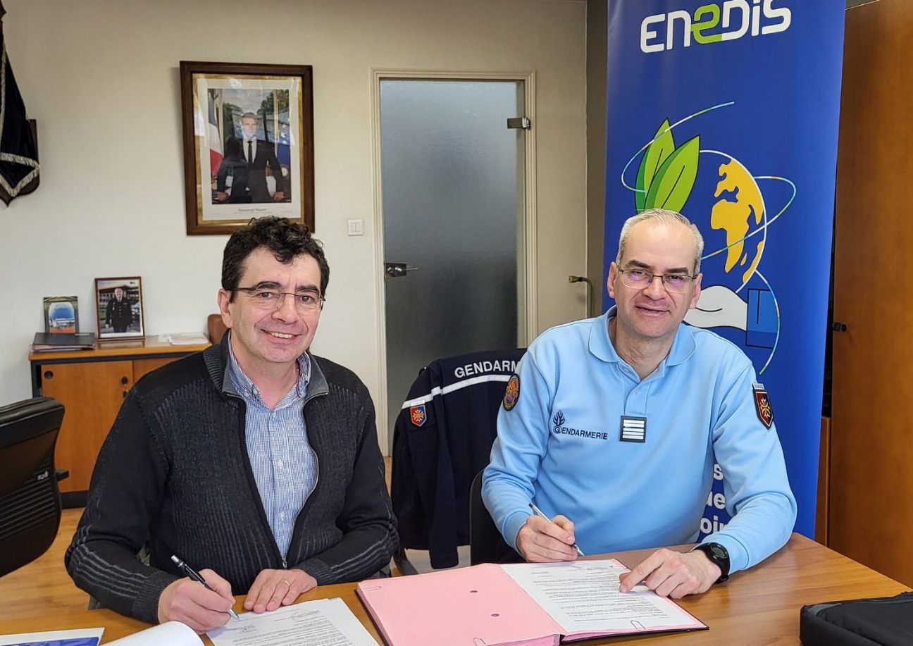 Signature de convention entre Enedis et la gendarmerie nationale du Lot ... Signature de convention entre Enedis et la gendarmerie nationale du Lot ...