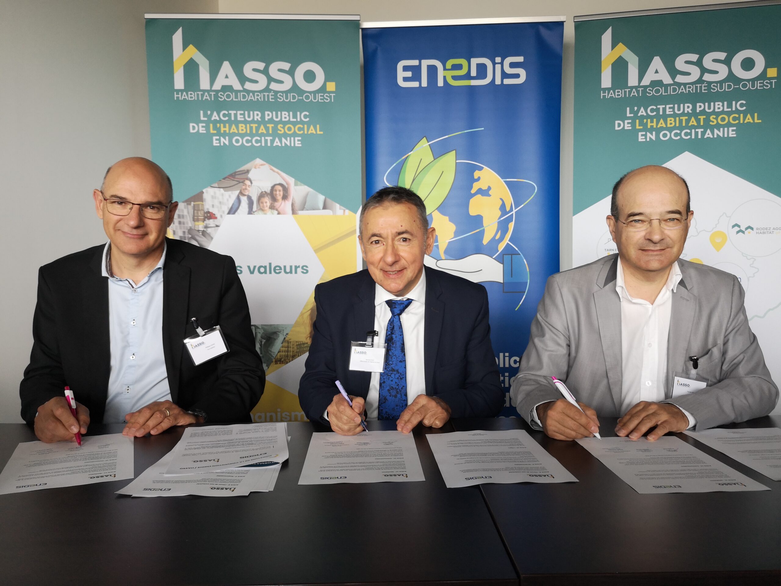 Signature de convention entre Enedis et Hasso – Medialot Signature de convention entre Enedis et Hasso – Medialot